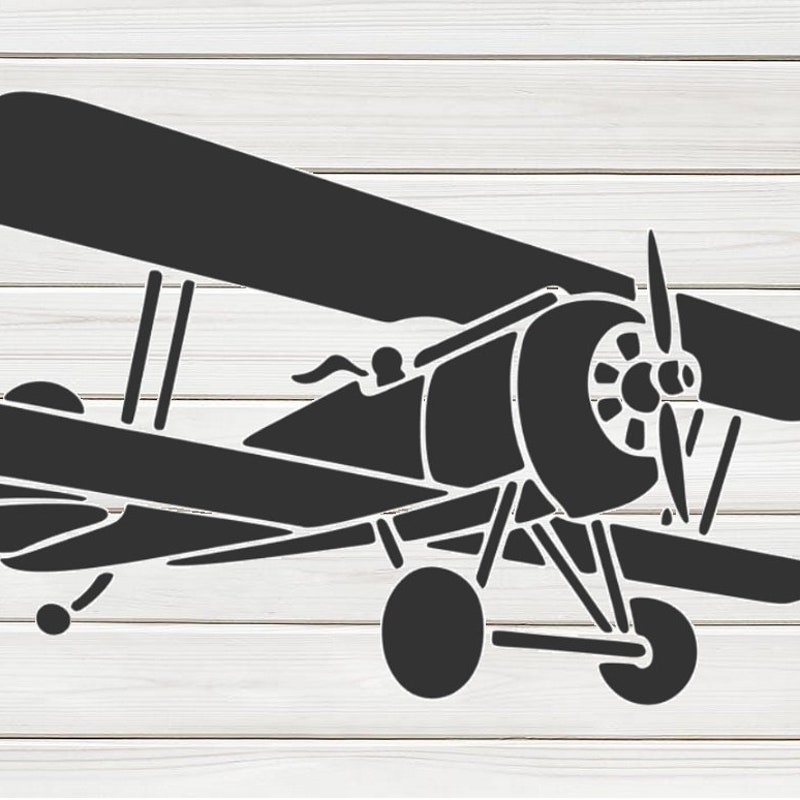 Airplane Stencil - Etsy