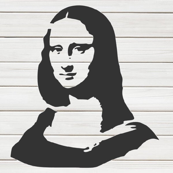 Mona Lisa Portrait Svg - Etsy