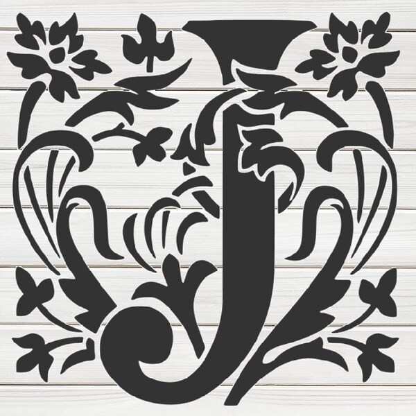 Letter J Stencil - Etsy