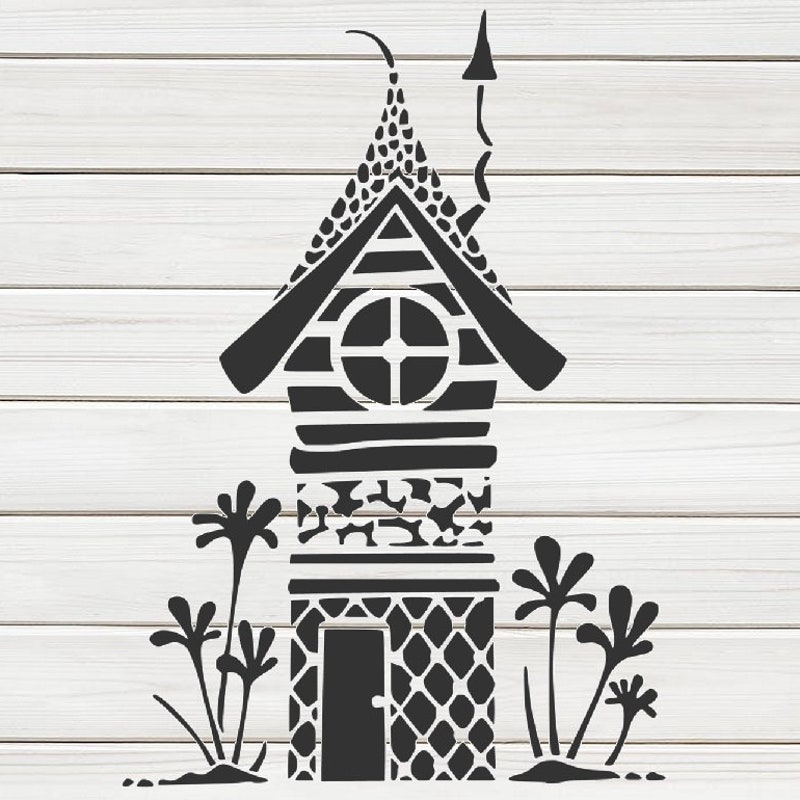House Stencil - Etsy