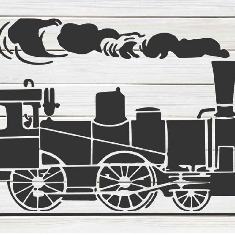 Train Stencil - Etsy