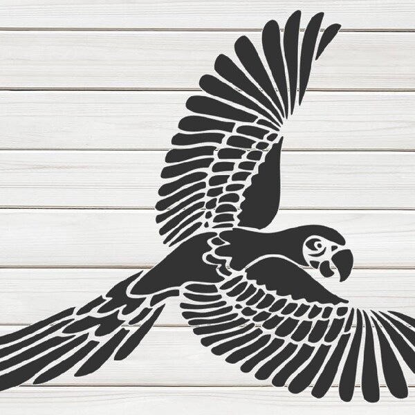 Parrot Stencil - Etsy
