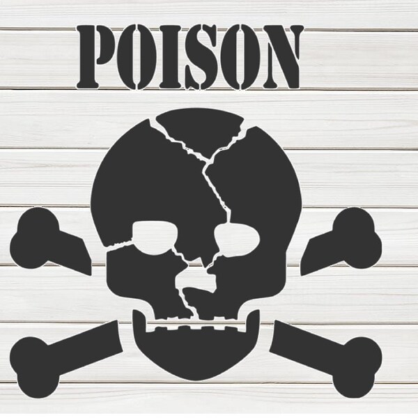 Poison Stencil - Etsy