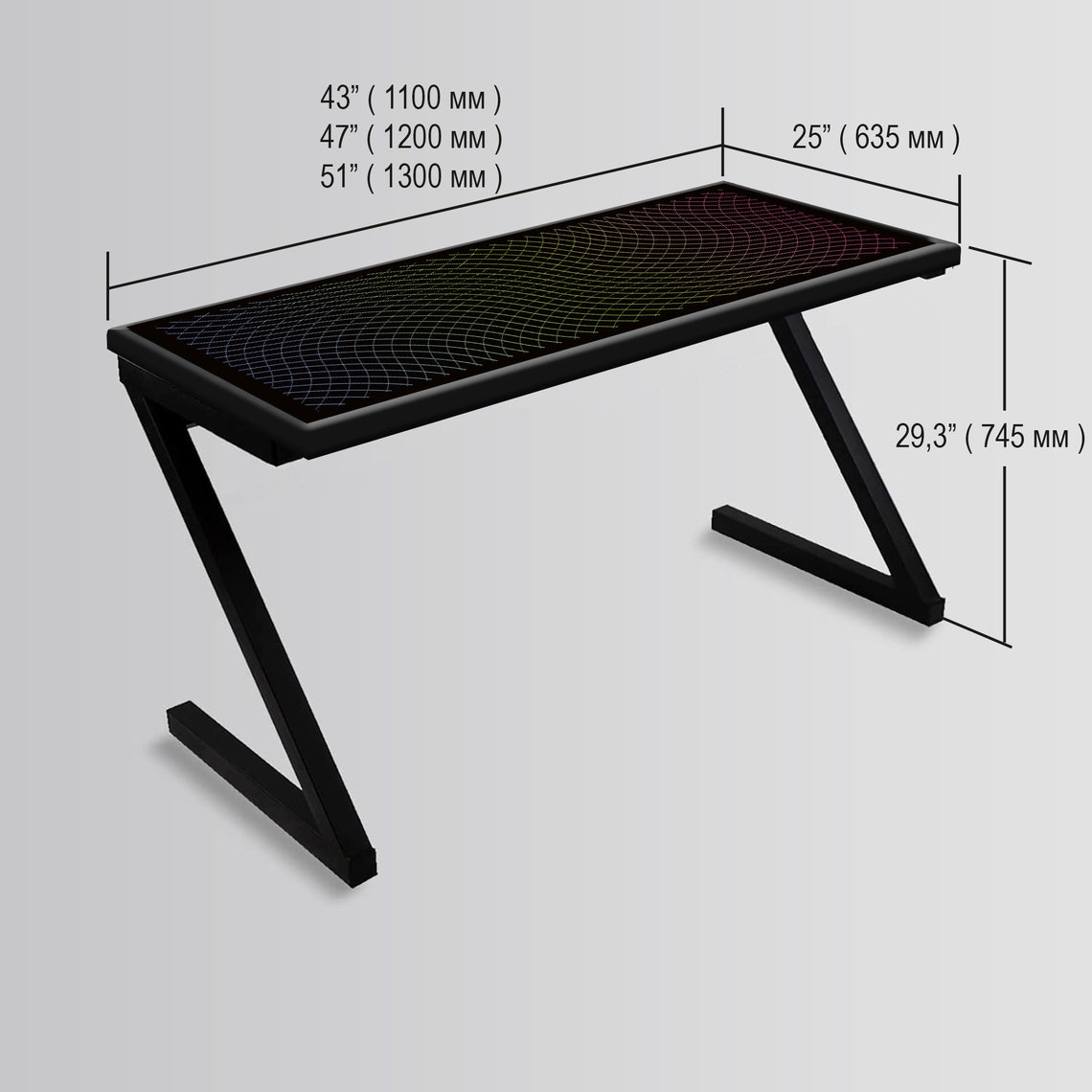 Glow Table, Personalized Desk, Touch Table, LED Gaming Desk, Music ...