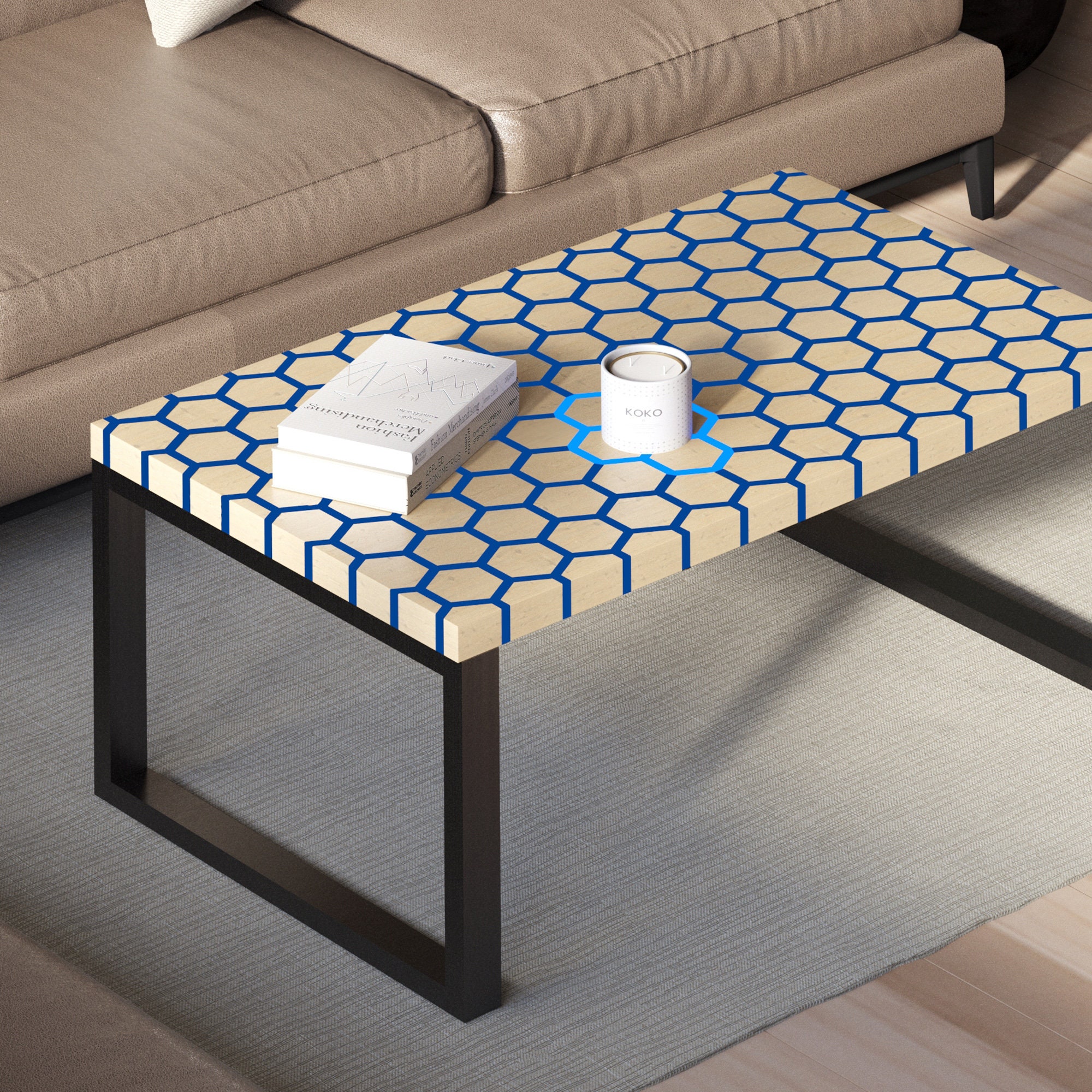 Touch Table. the Glowing Table is Made of Epoxy Resin. It Has a ...