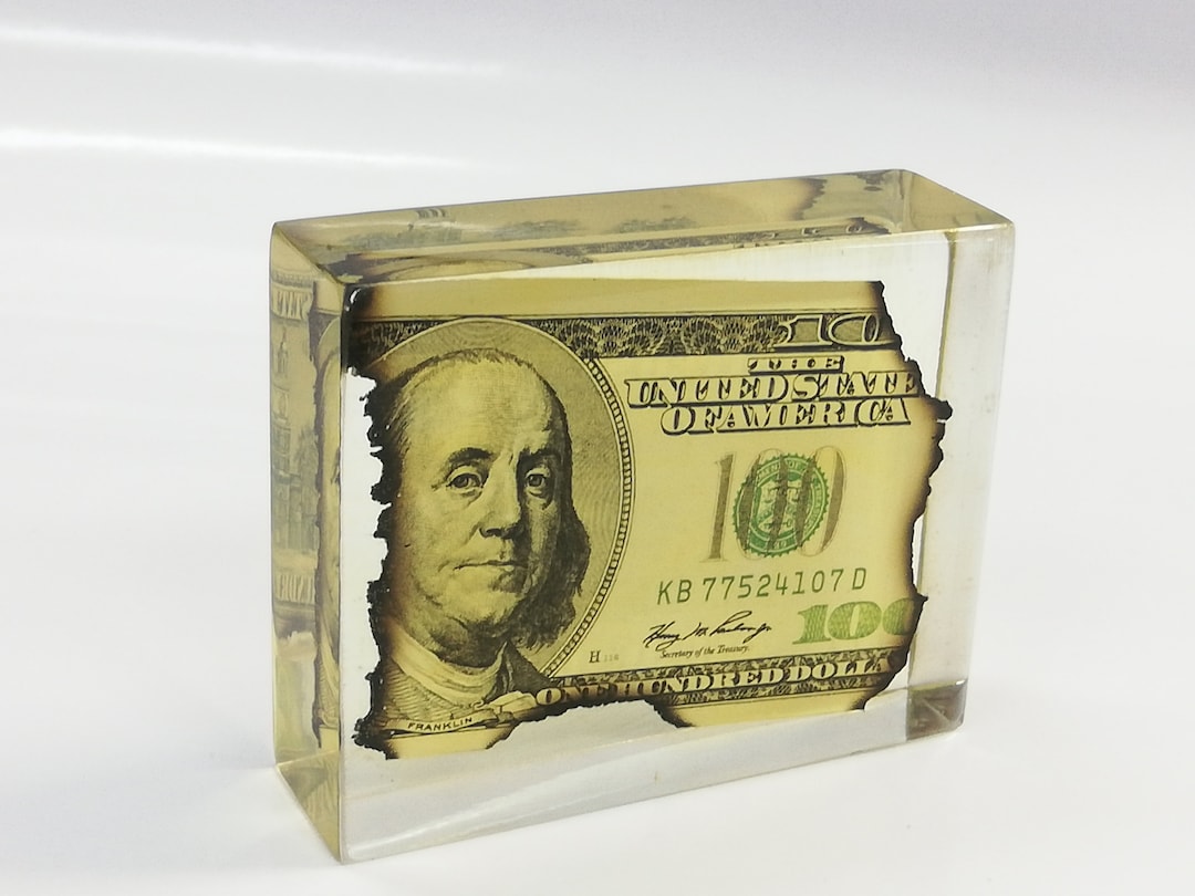 Burnt 100 Dollar Bill in Acrylic: Story Prop, Gag Gift - Etsy