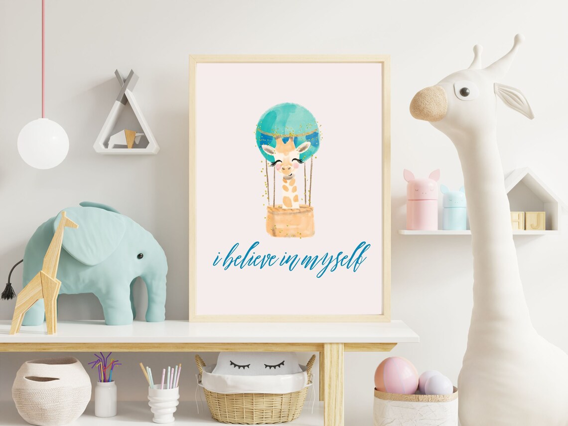 Kids Affirmations Wall Art Positive Kids Wall Art Positive Kids ...