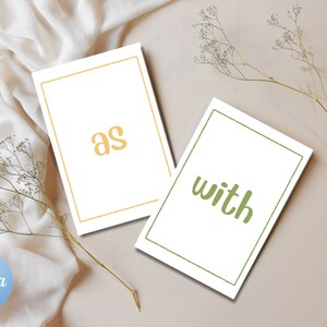 Printable Sight Words 4x6 Flashcards | Learn Sight Words | Kids Pastel Flashcards | DIGTIAL ...