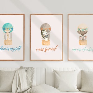 Kids Affirmations Wall Art Positive Kids Wall Art Positive Kids ...