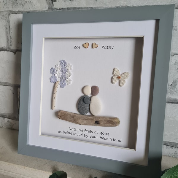 Best Friend Pebble Art - Etsy UK