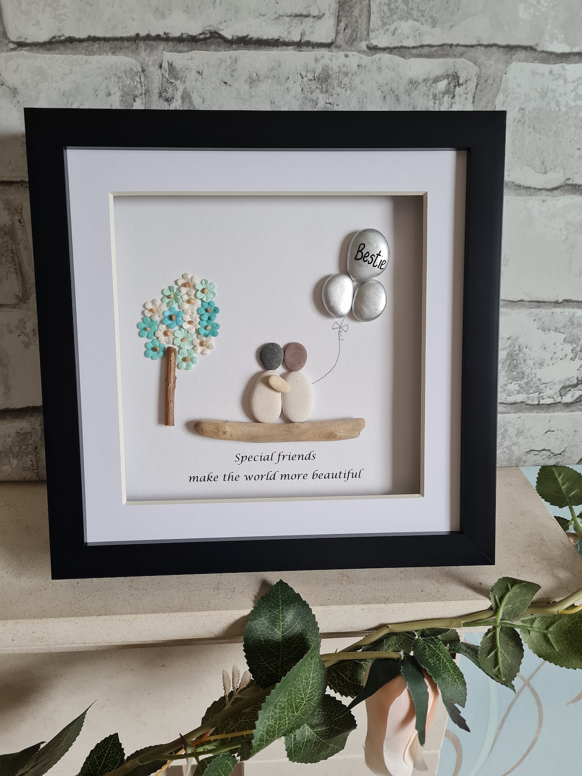 Best Friend Pebble Art Gift ...personalised Birthday Gift for - Etsy
