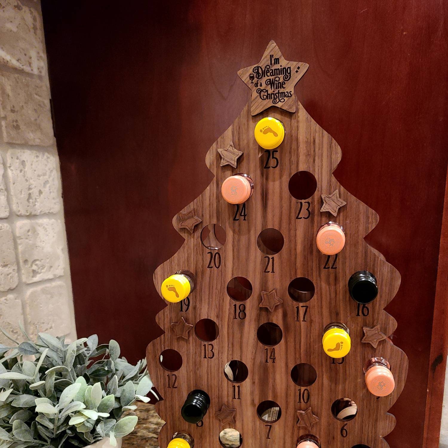 Wine Advent Countdown Christmas Tree - Etsy