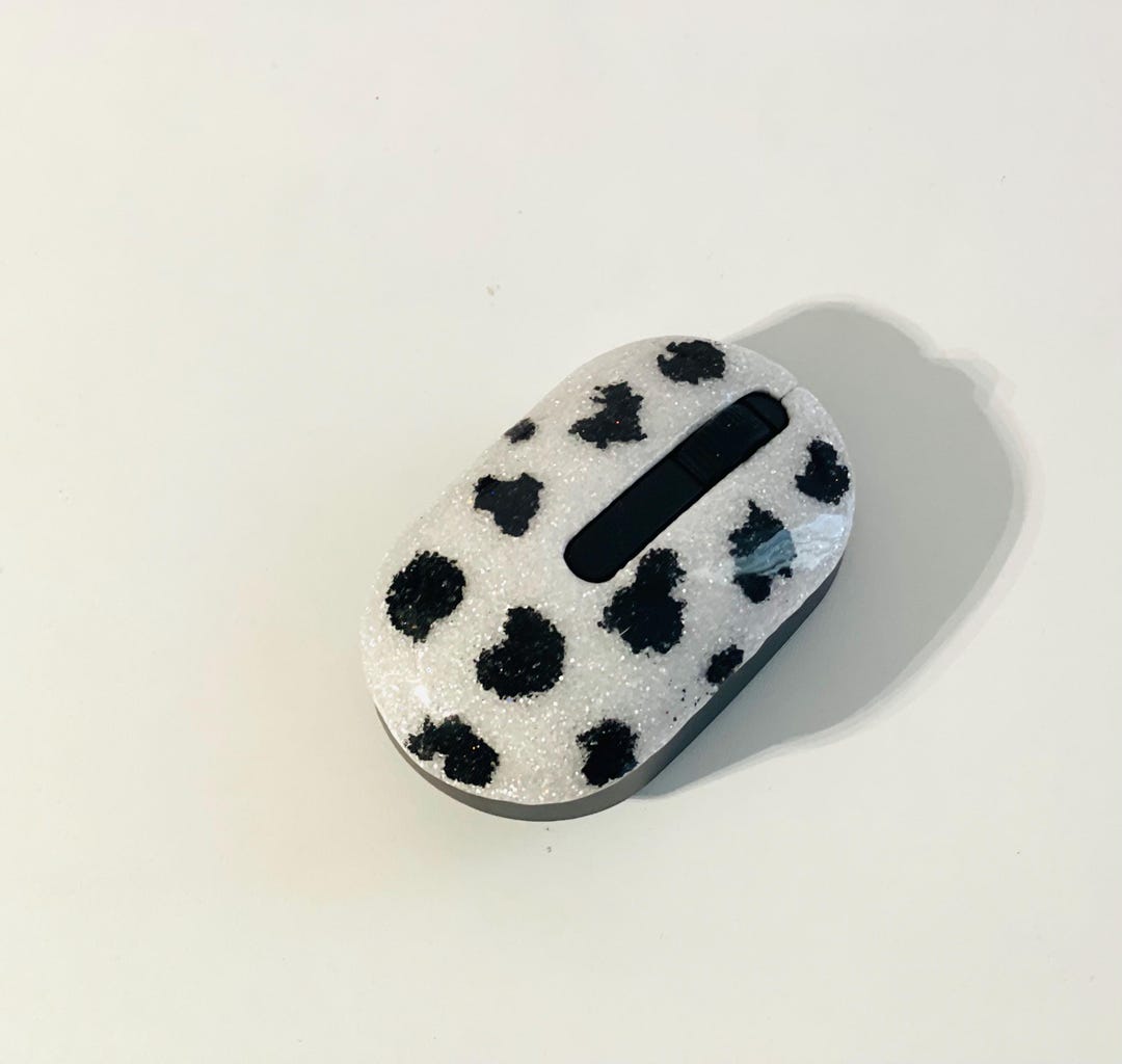 Wireless USB Mouse | Cow Print | Hand Painted | Custom | Customer ...