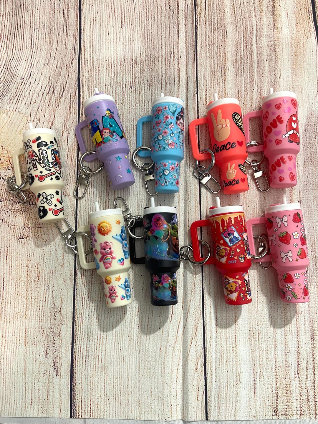 Tumbler Keychains | Chap Stick Holder | Gift | Pill Holder | Money ...