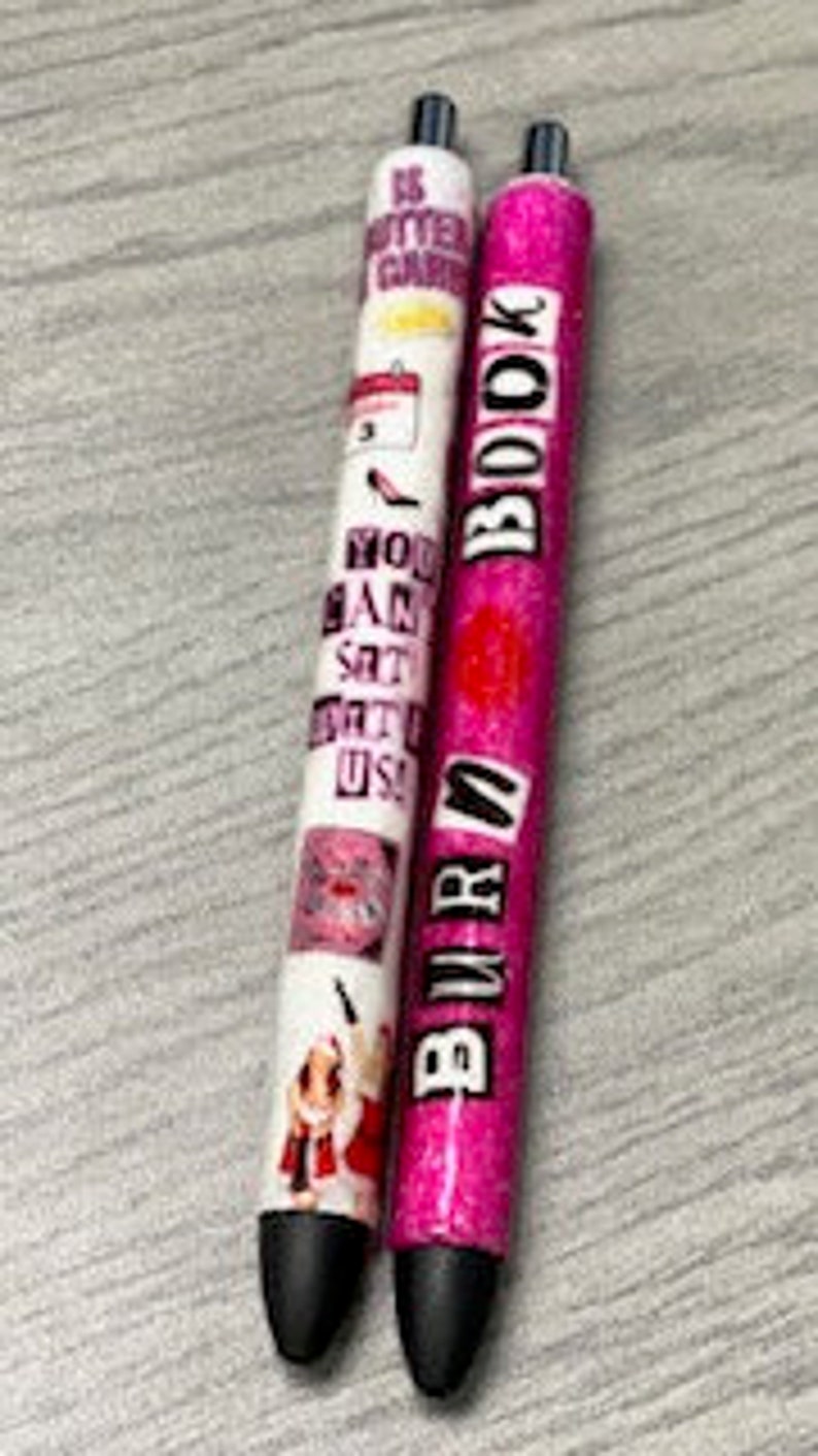 Burn Book Mean Girls Pink Glitter Ink Joy Pen Collage Pen - Etsy