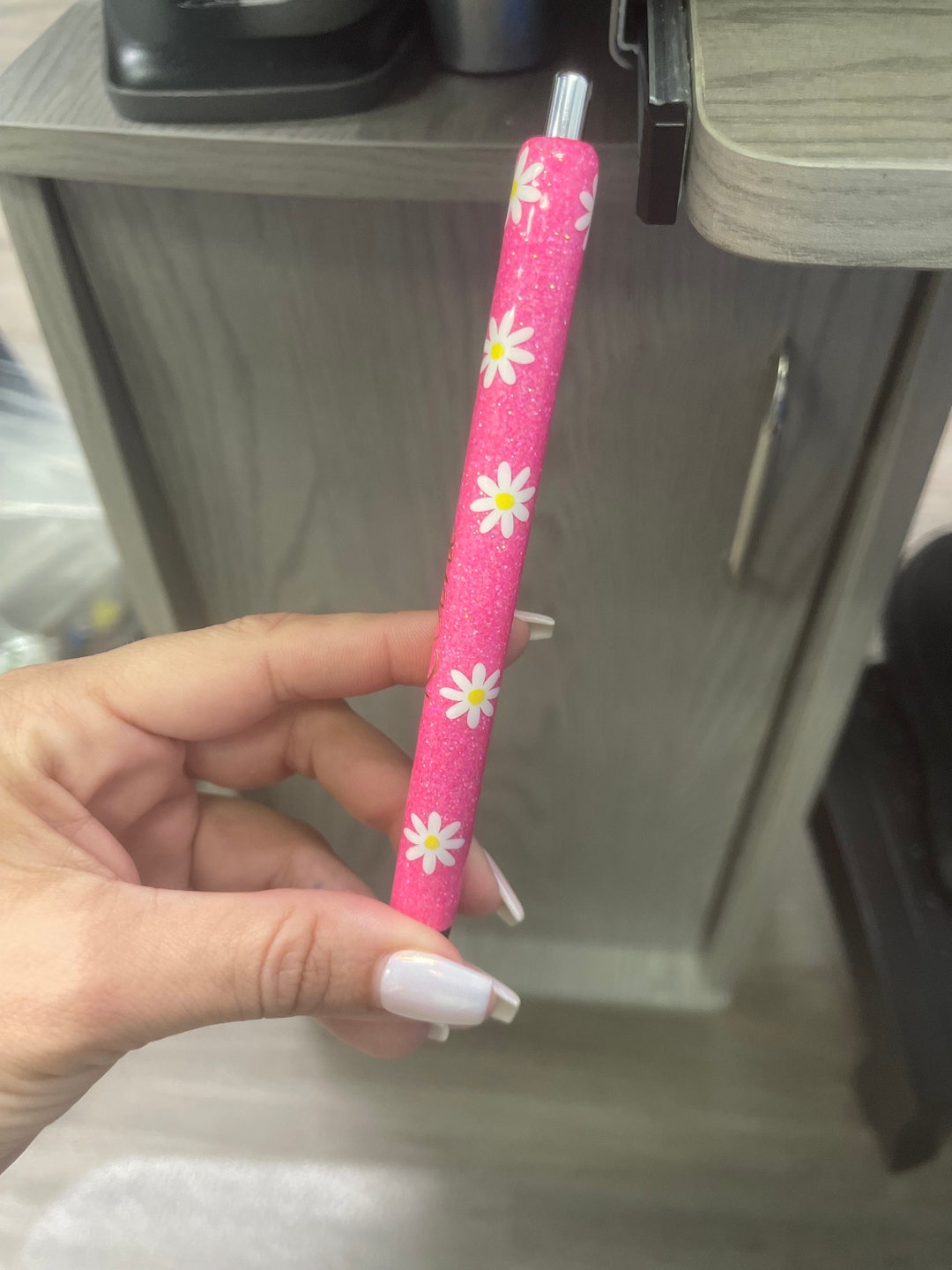 Daisy Glitter Pen | Custom Pen| Ink Joy | Refillable | Daisy| Birthdays ...