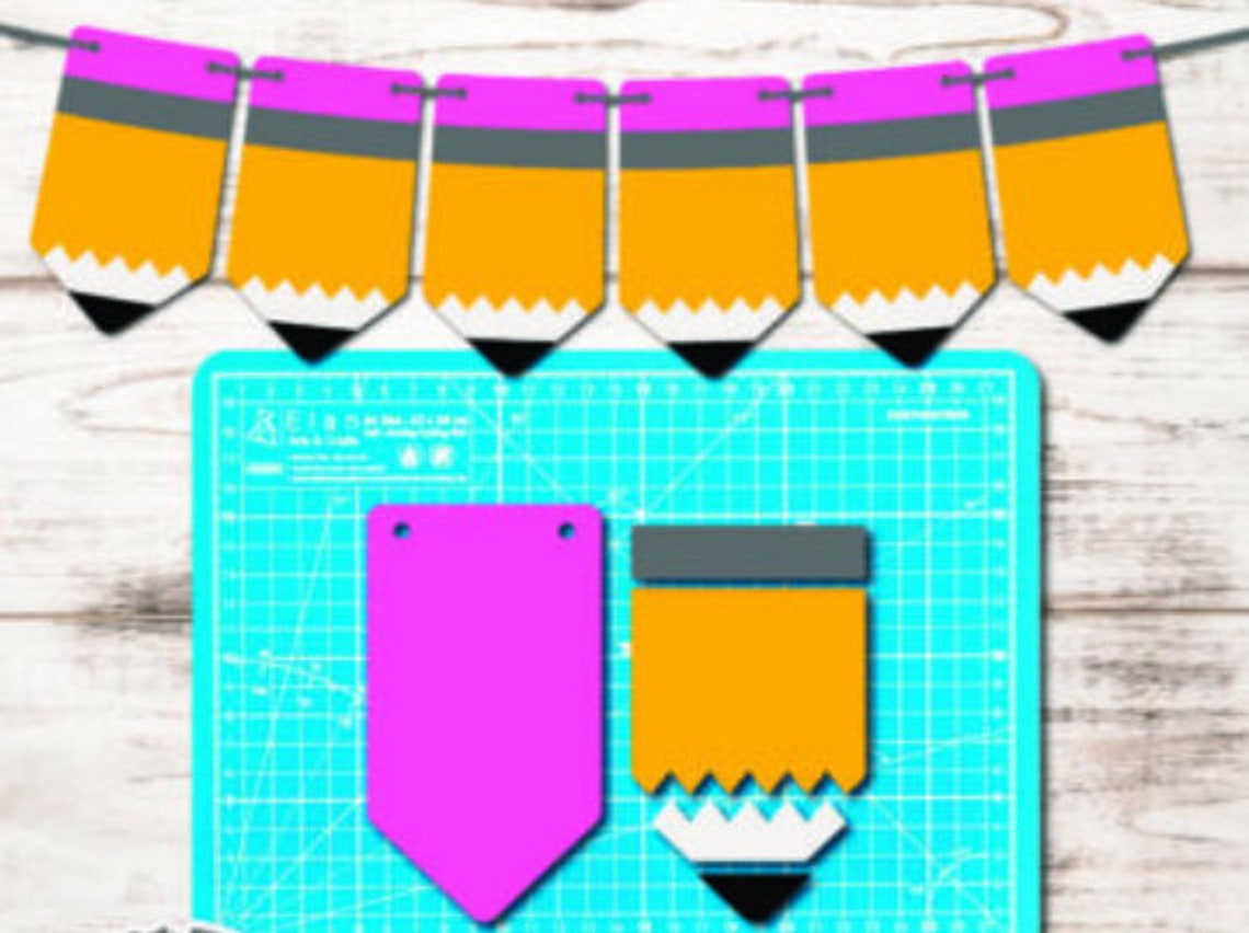 Pencil Banner Template Teacher DIY Classroom Décor | Etsy