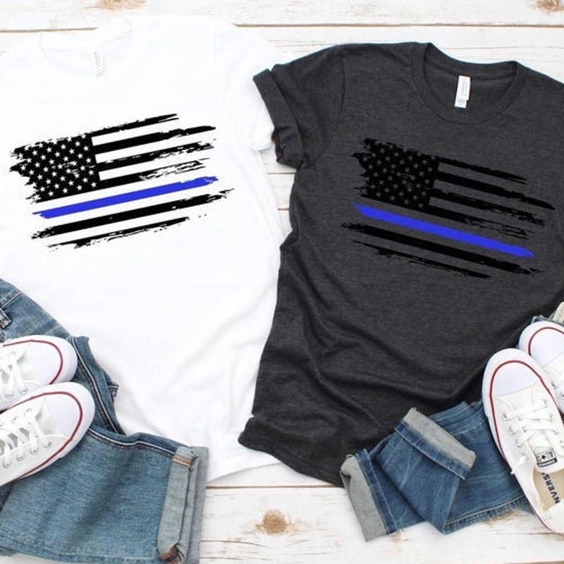 Blue Line Shirts - Etsy
