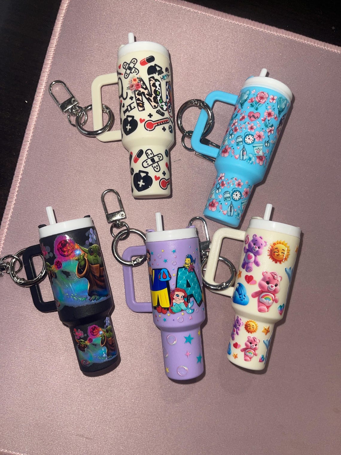 Tumbler Keychains | Chap Stick Holder | Gift | Pill Holder | Money ...