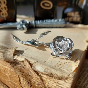 925 Sterling Silver Magic Rose, Handmade, Programmed Amulet, Charm for ...