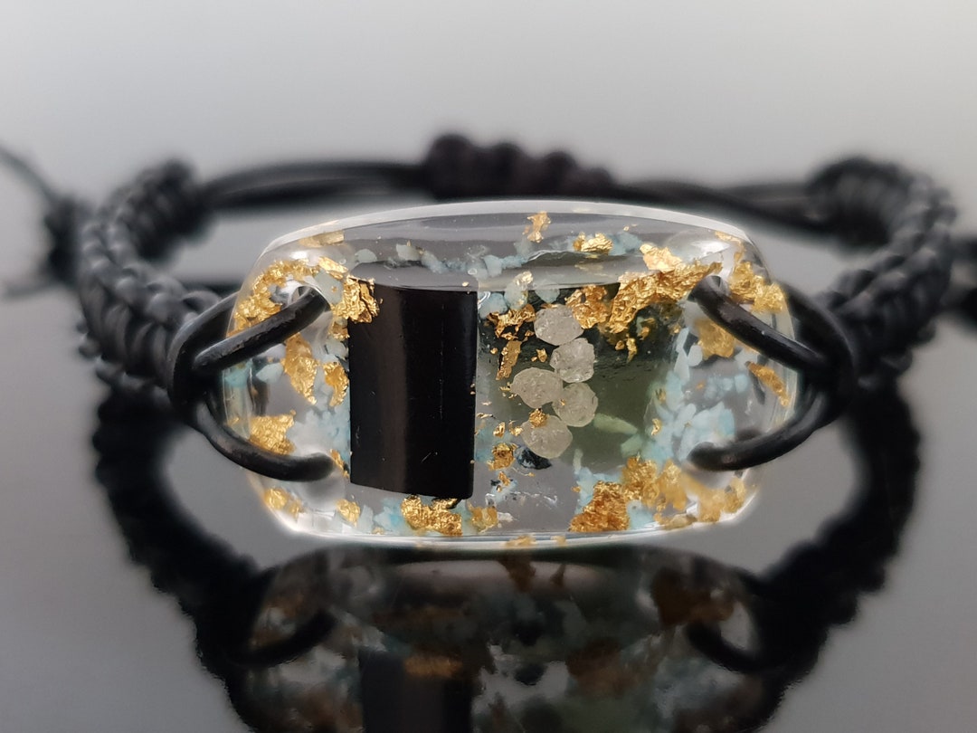 Moldavite Orgonite Orgone Bracelet Charm, Magic Amulet, Talisman With ...