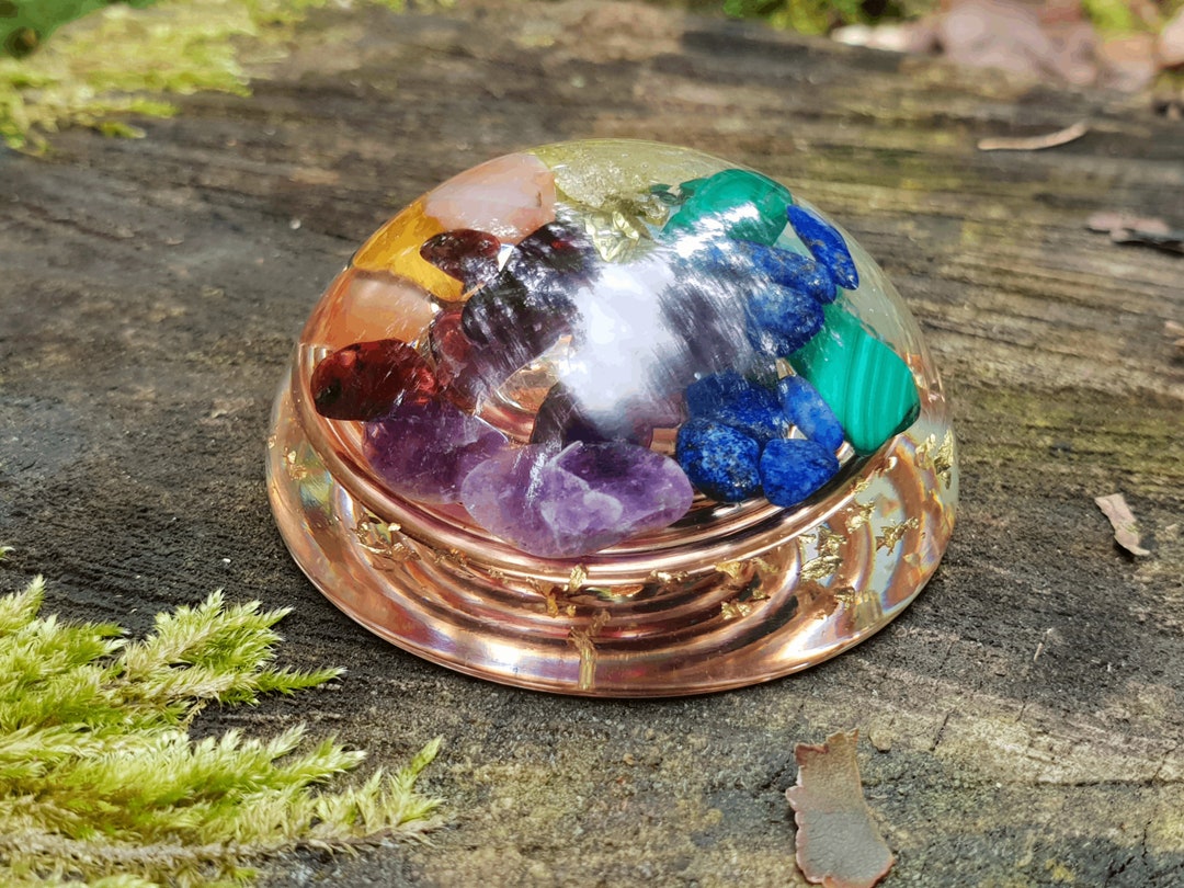 Pocket Orgonite Orgone Dome, Hemisphere - 7 Chakra Healing and Charging ...