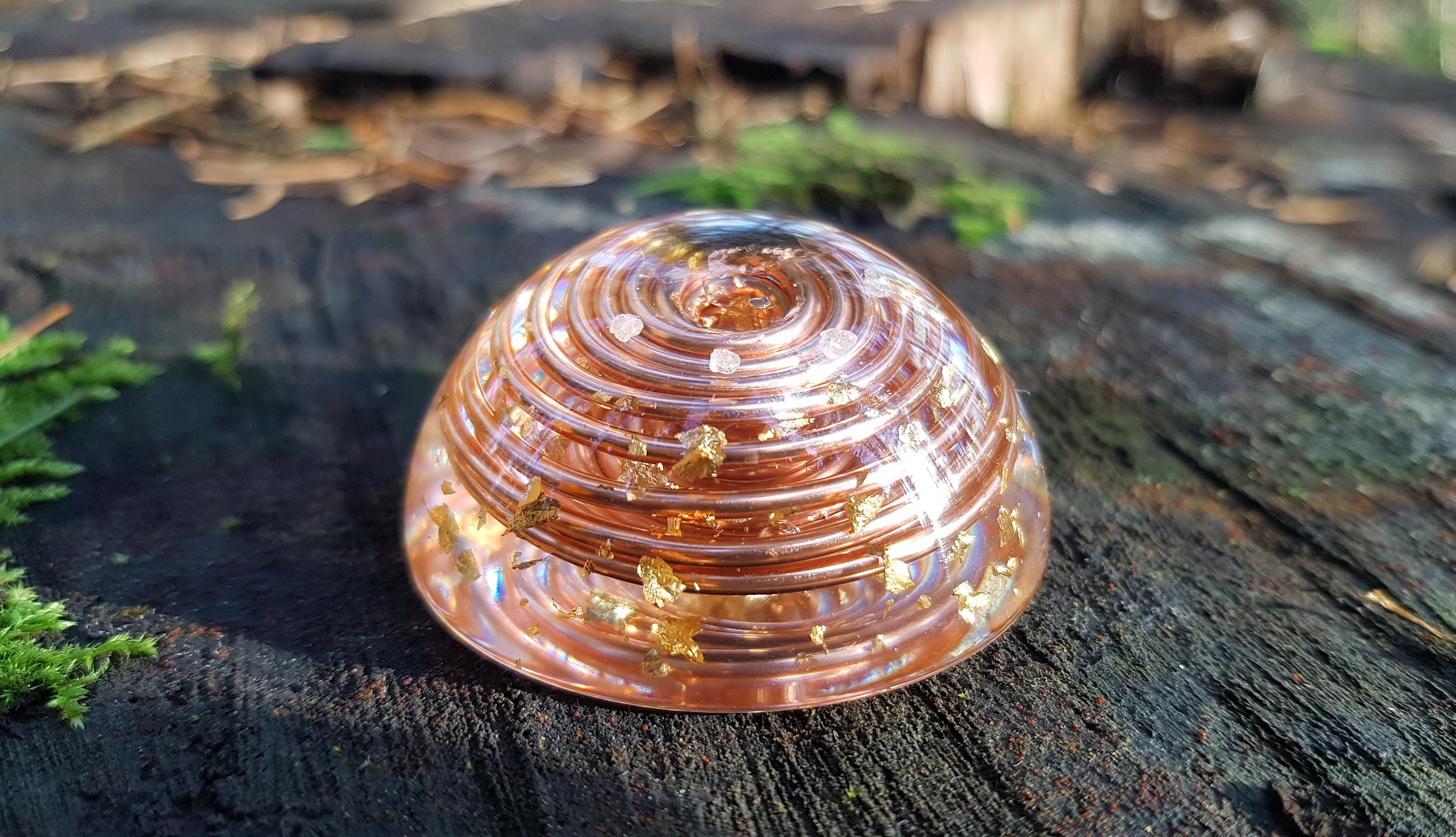 Pocket Orgonite Orgone Hemisphere Dome Most Powerful - Etsy