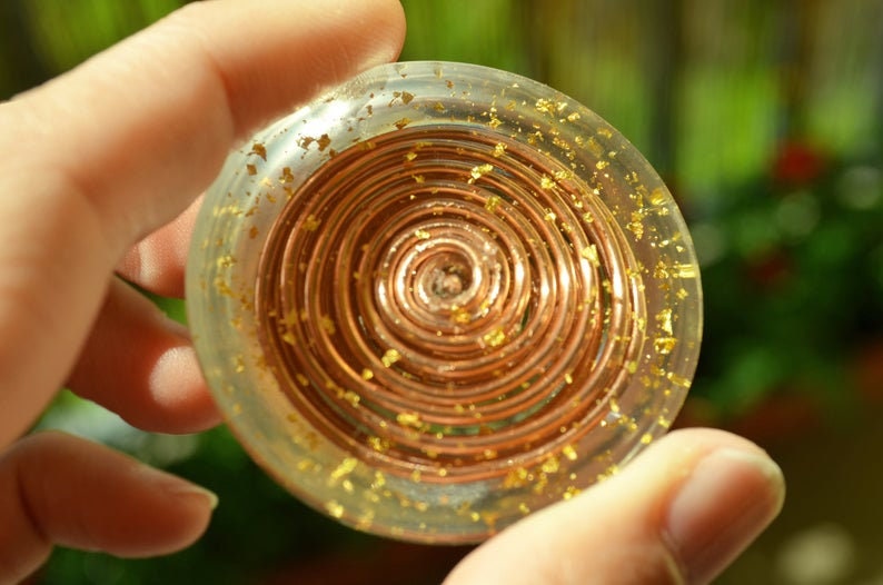 Pocket Orgonite Orgone Hemisphere Dome Most Powerful - Etsy