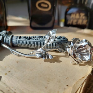 925 Sterling Silver Magic Rose, Handmade, Programmed Amulet, Charm for ...