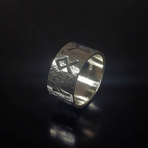 Rune Ring Amulet. Spiritual Growth and Self-confidence, Rustic Sterling ...