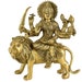 Whitewhale Brass Maa Durga/ma Sherwali Idol Sitting on Lion Murti ...