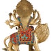Whitewhale Brass Maa Durga/ma Sherwali Idol Sitting on Lion Murti ...