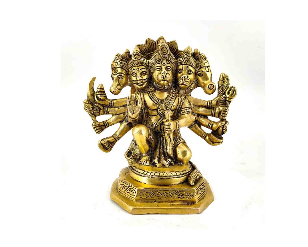 Whitewhale Panchmukhi Hanuman Statue Strength Monkey Lord Bajrang Bali ...
