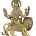 Whitewhale Brass Maa Durga/ma Sherwali Idol Sitting on Lion Murti ...