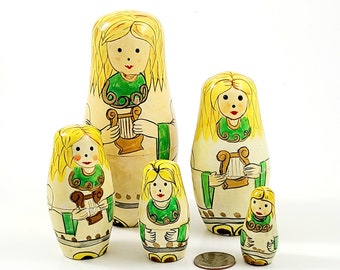 Folk Art Angel Doll - Etsy