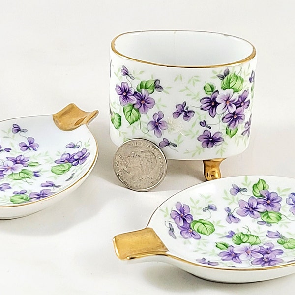 Lefton Purple Chintz - Etsy