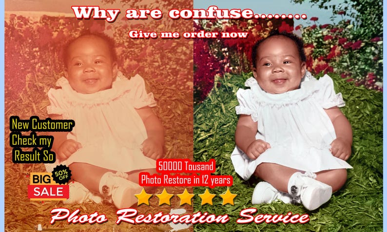 Old Photo Restoration & Colorization: Photo Editing Service (digital ...