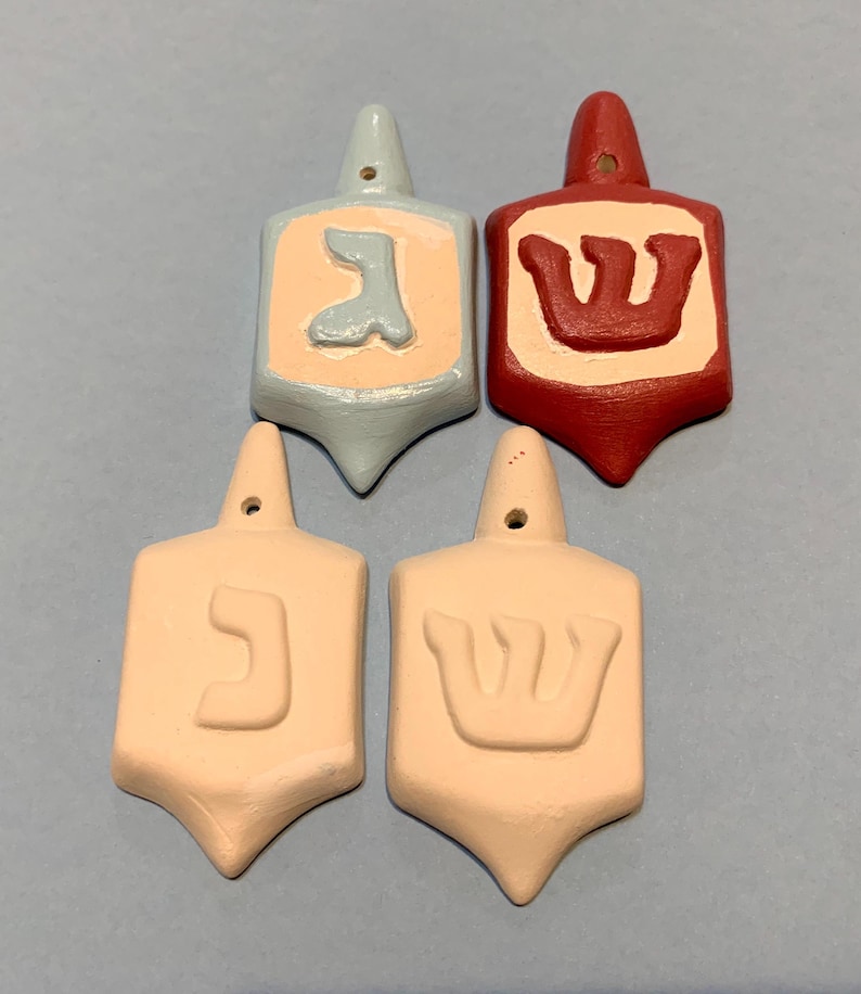 Ceramic Hanging Dreidels to Paint, Set of 2 - Etsy