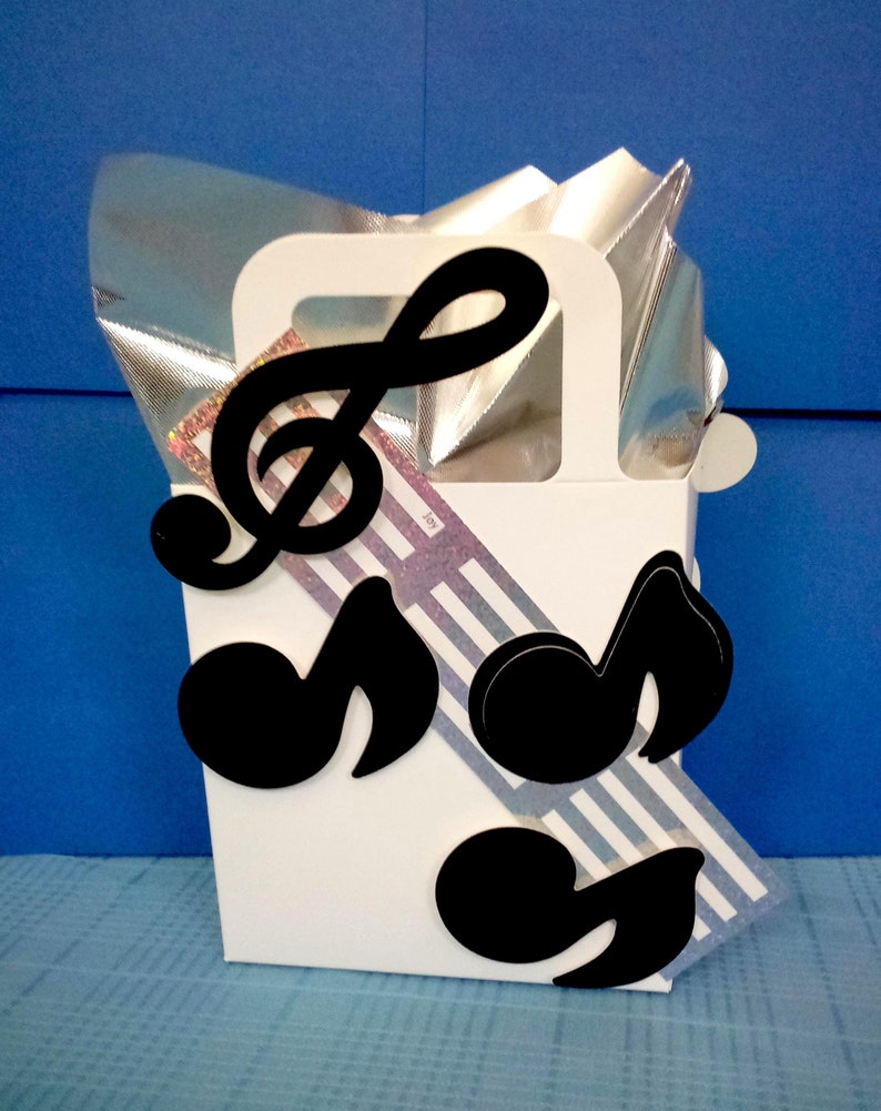 Musical Notes Centerpiece Box of Gift Box | Etsy