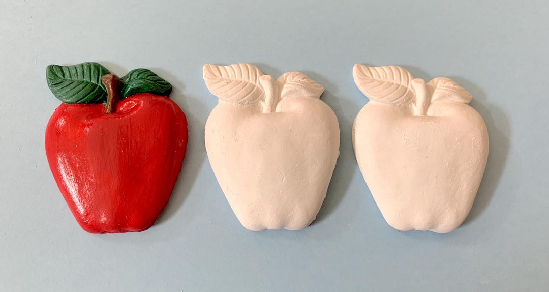 Ceramic Apple Magnets to Paint, Set of 2 - Etsy