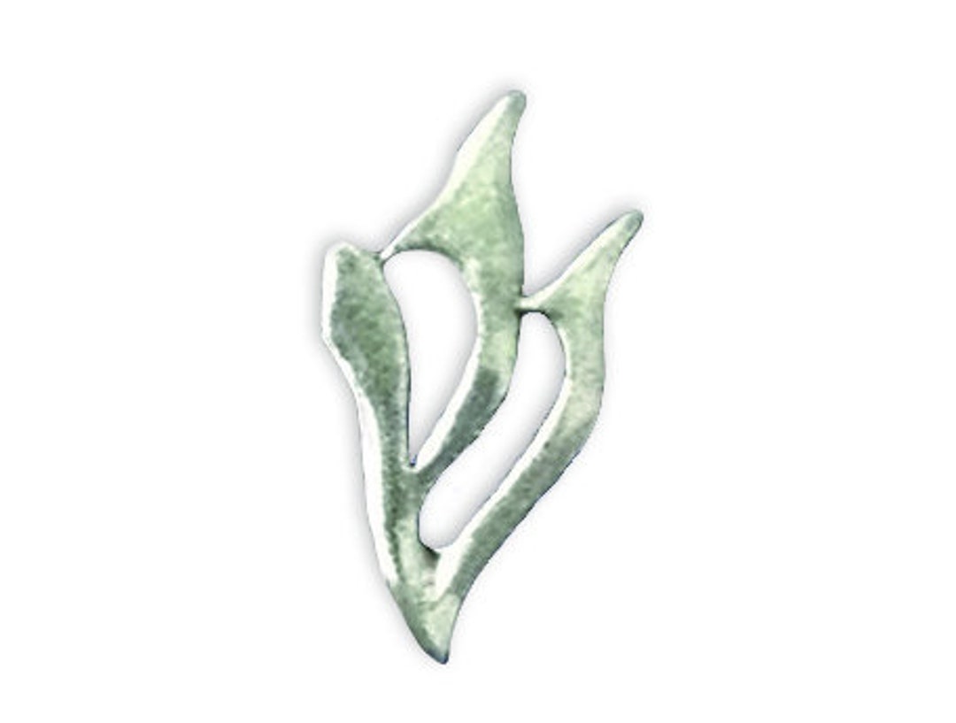 Shin for Mezuzah, Traditional, Silver - Etsy