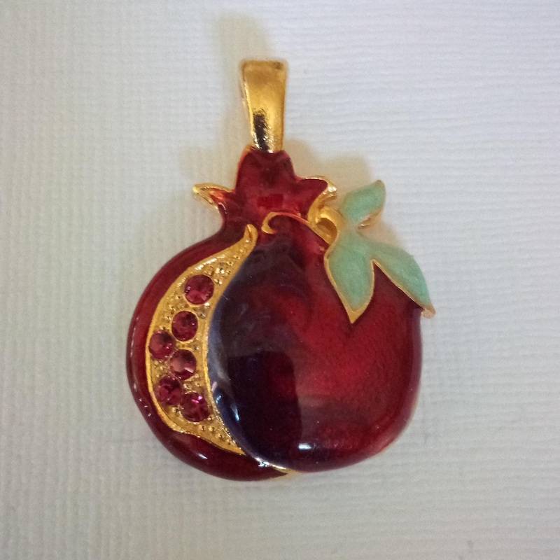 Pomegranate Charm - Etsy