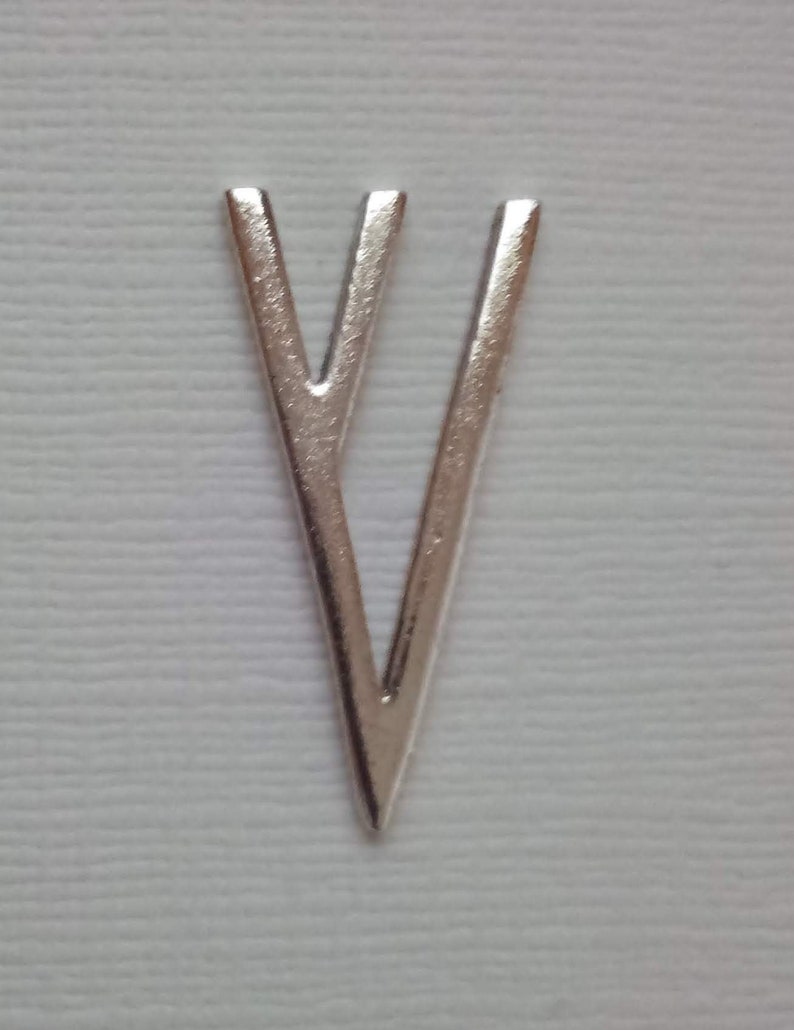 Hebrew Letter Shin for Mezuzah, Modern Design, Silver - Etsy
