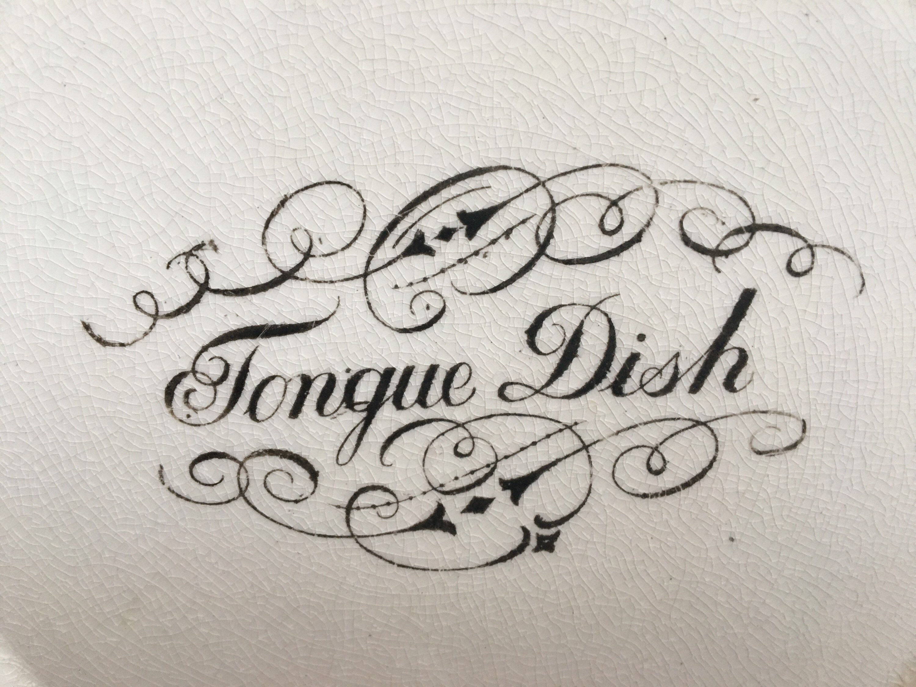 Antique Ironstone Tongue Dish Ironstone Tongue Plate - Etsy