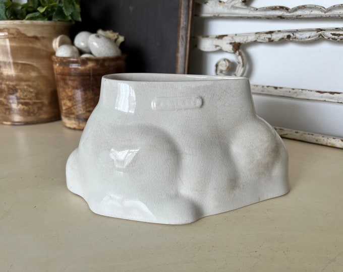 Grimwades Vintage White Ironstone Bunny Jelly Mould Bunny Jelly Mold ...