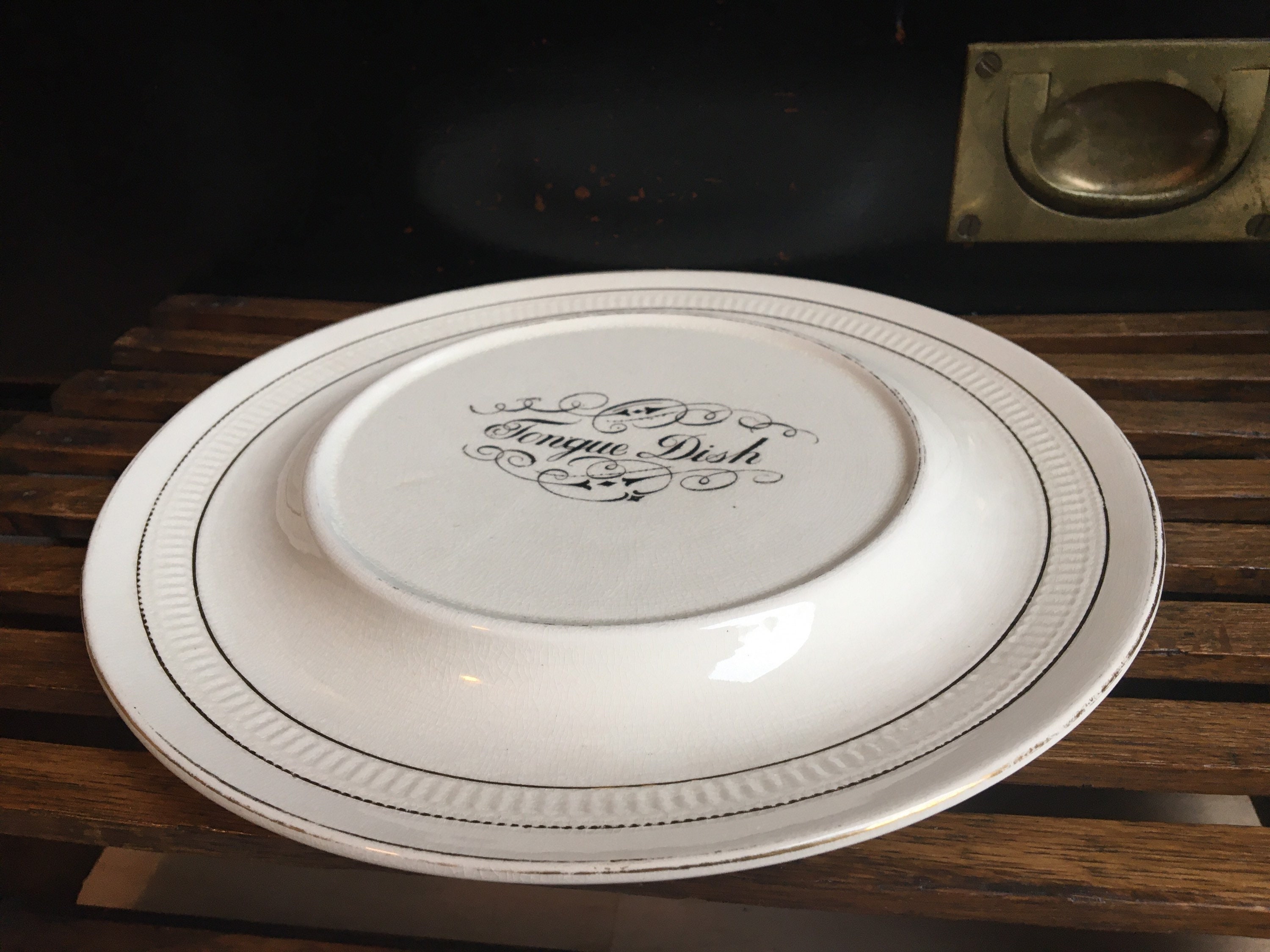 Antique Ironstone Tongue Dish Ironstone Tongue Plate | Etsy