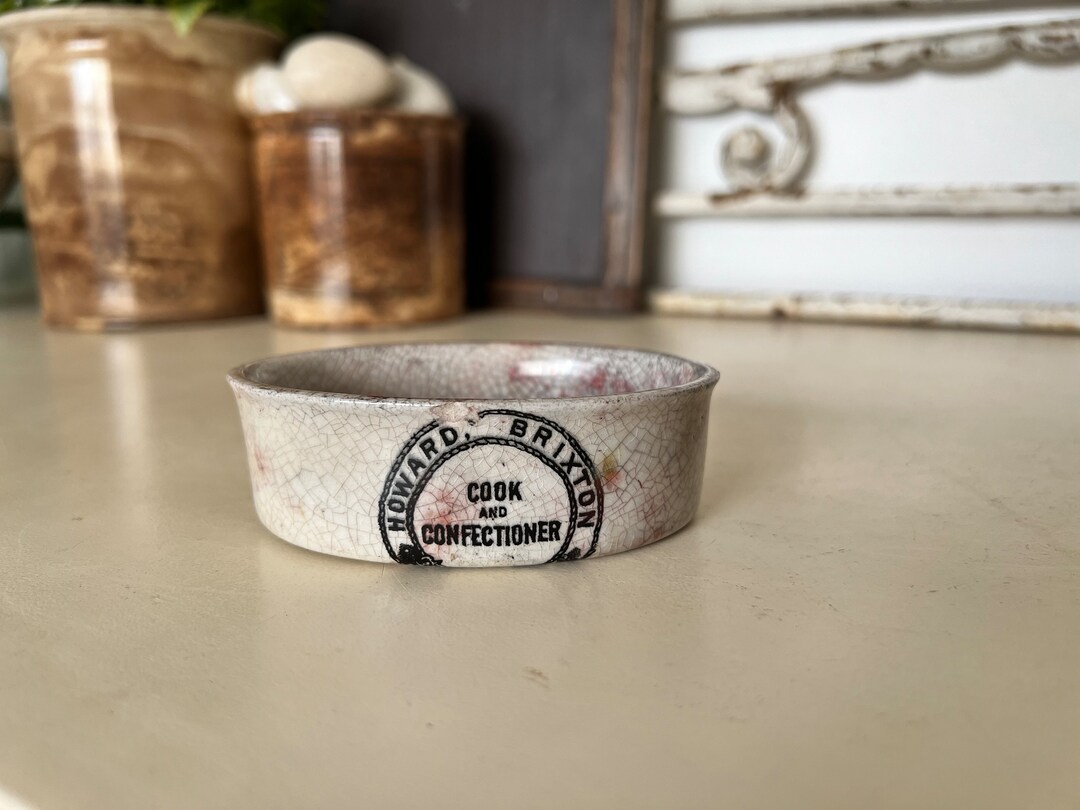Rare Antique Ironstone Oval Potted Meat Pot Howard, Brixton, Cook ...