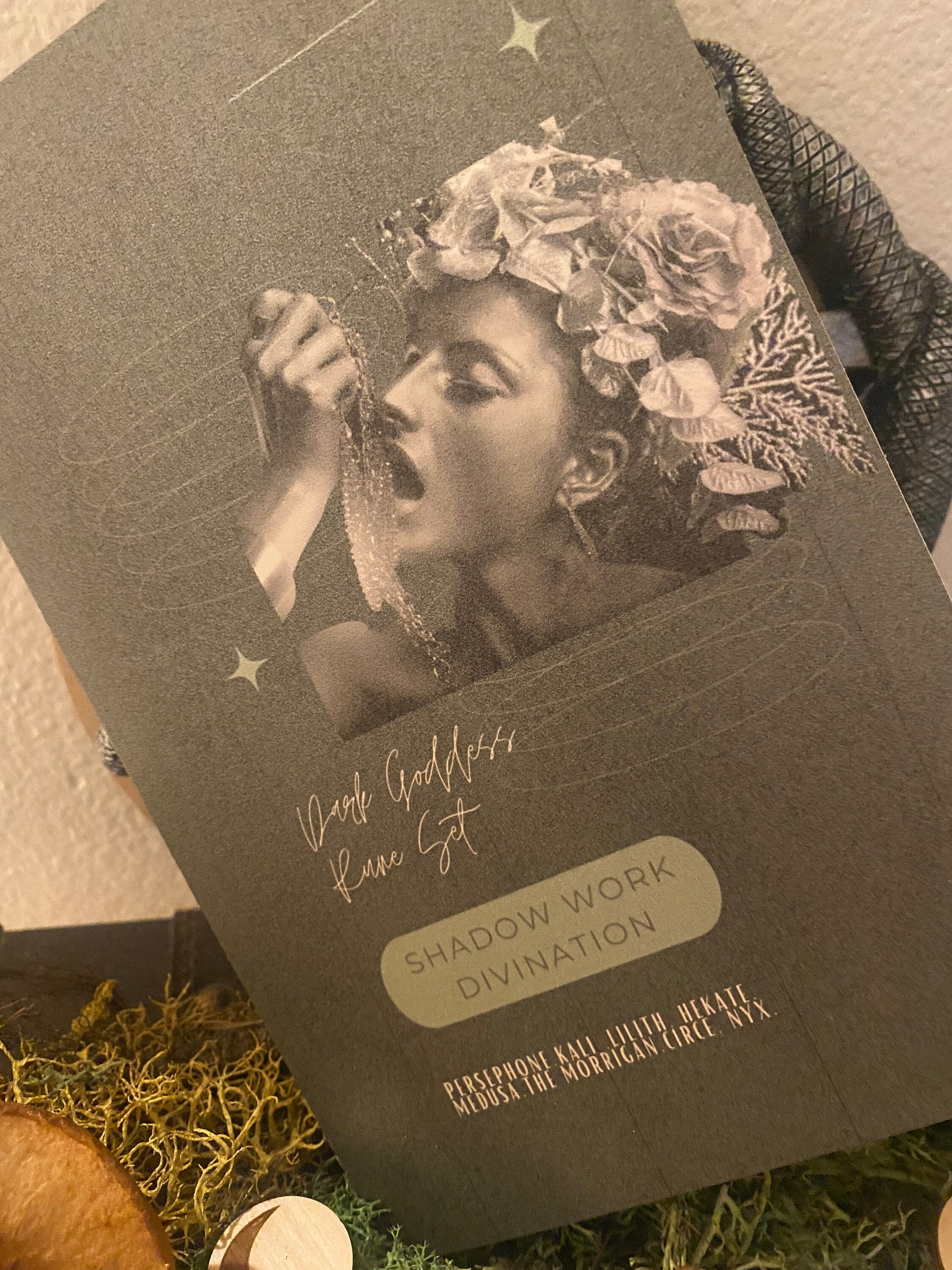 Dark Goddess Rune Set Divination 16 Runes Guide for Shadow - Etsy