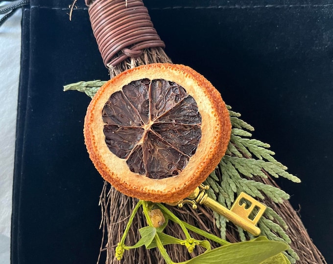 Yule Altar Besom, Altar Broom, Witch Besom, Witches Broom, Winter Besom ...