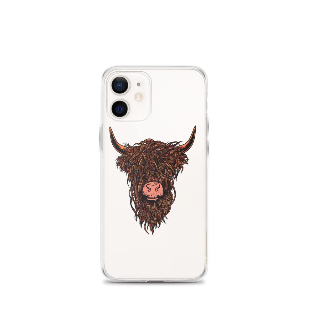 Hairy Highland Cow iPhone Case Gift Scottish Cattle - Etsy